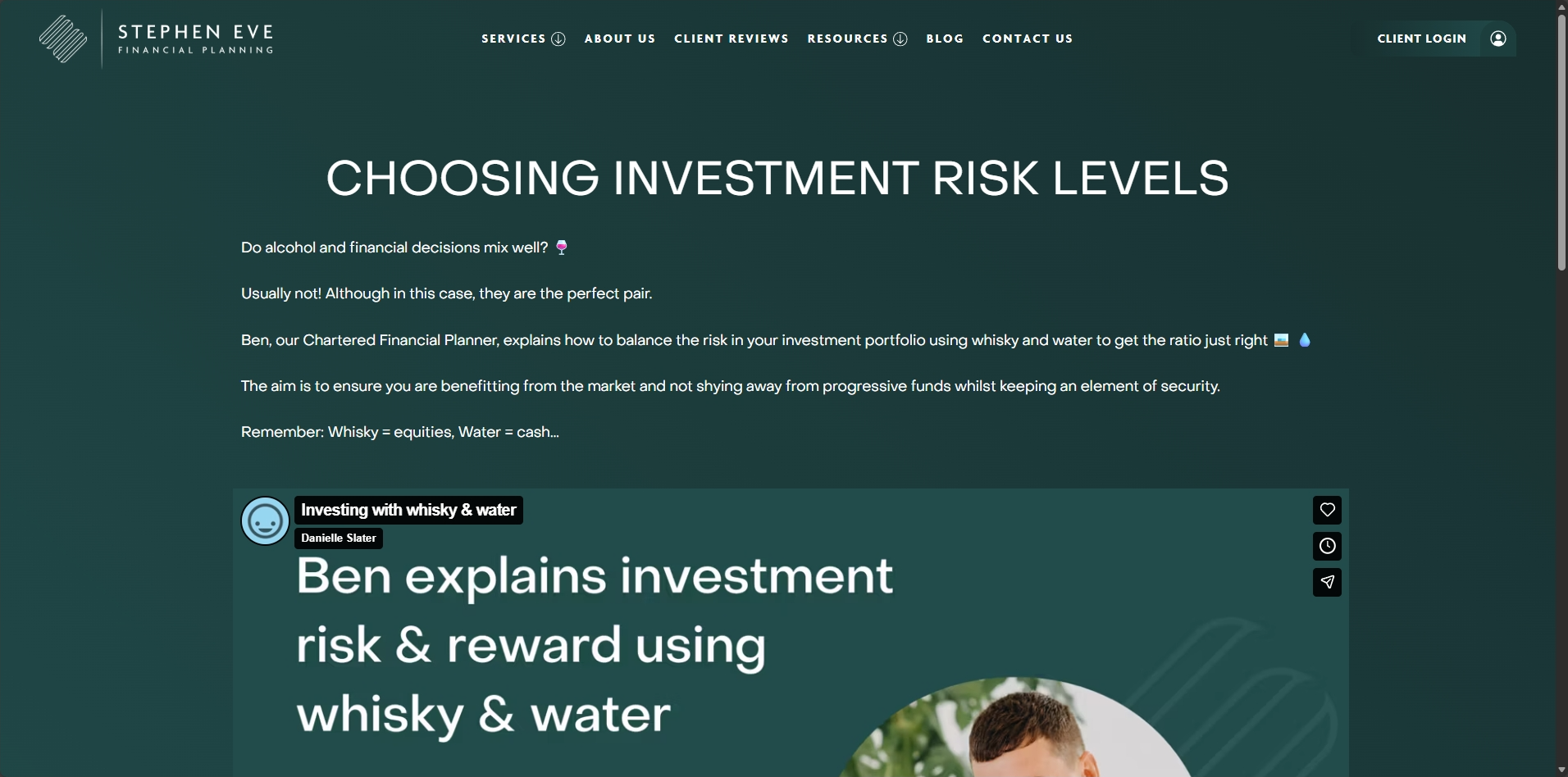 Investment Risk Video | Understanding Risk Levels